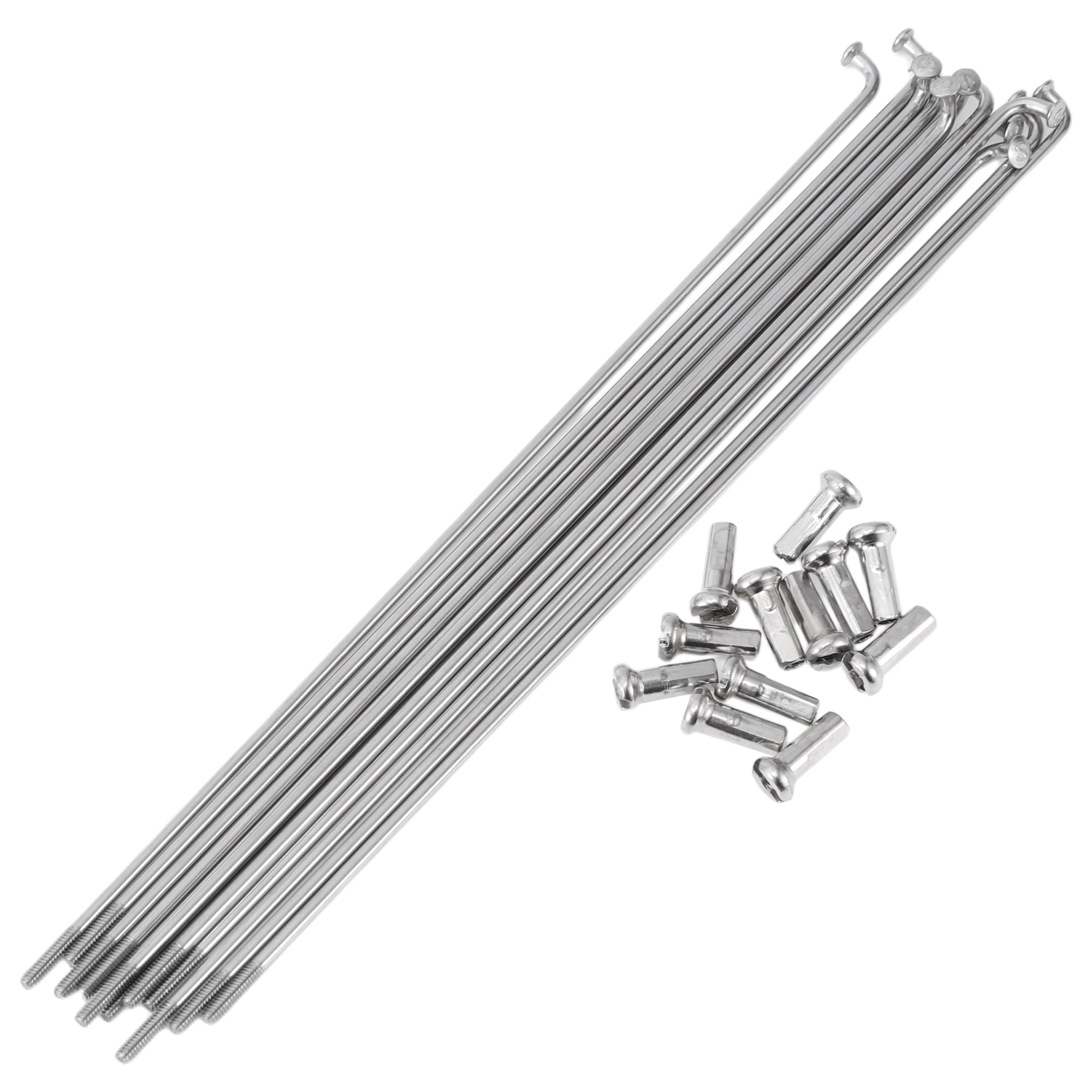 Unique Bargains 12 Set 14G Bicycle Spokes Bike Wheel Spokes 304 ...