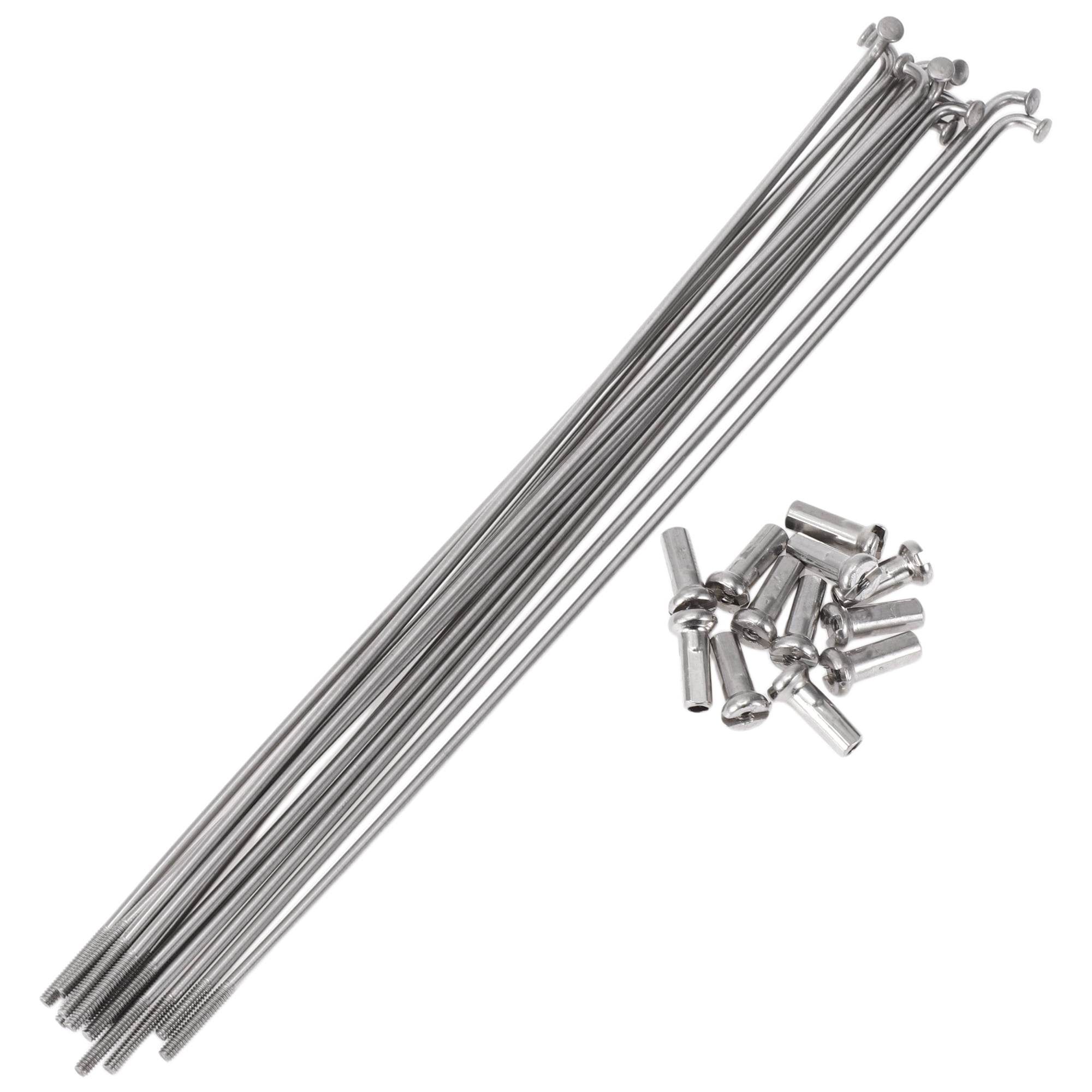 Unique Bargains 12 Set 14G Bicycle Spokes 14G Bike Wheel Spoke 304 ...