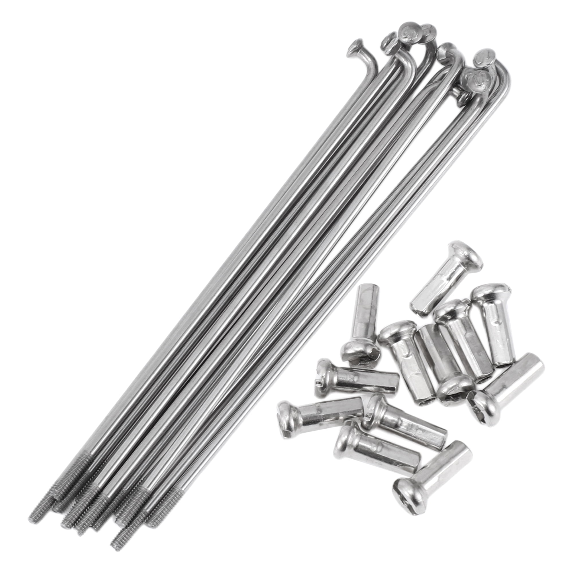 Unique Bargains 12 Set 14G Bicycle Spokes Bike Wheel Spokes 304 ...