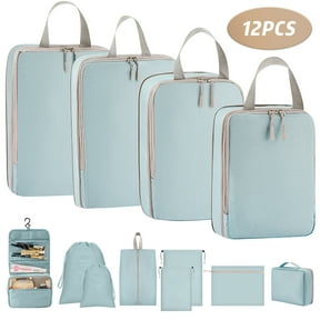BAGSMART Compression Packing Cubes, 6 Pcs, Expandable Travel Organizer ...