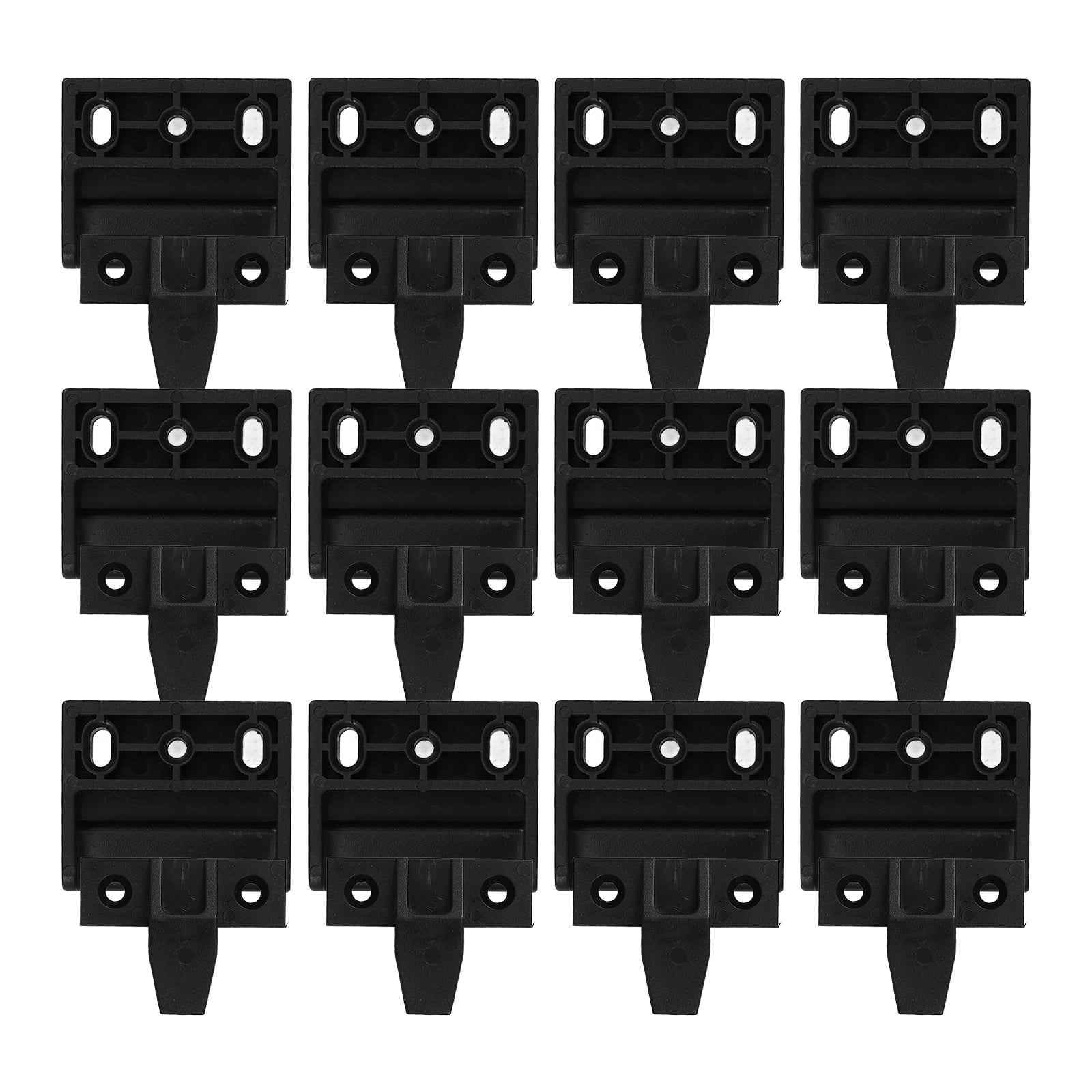 Black Furniture Clips with Adjustable Support for Home Use Plastic ...