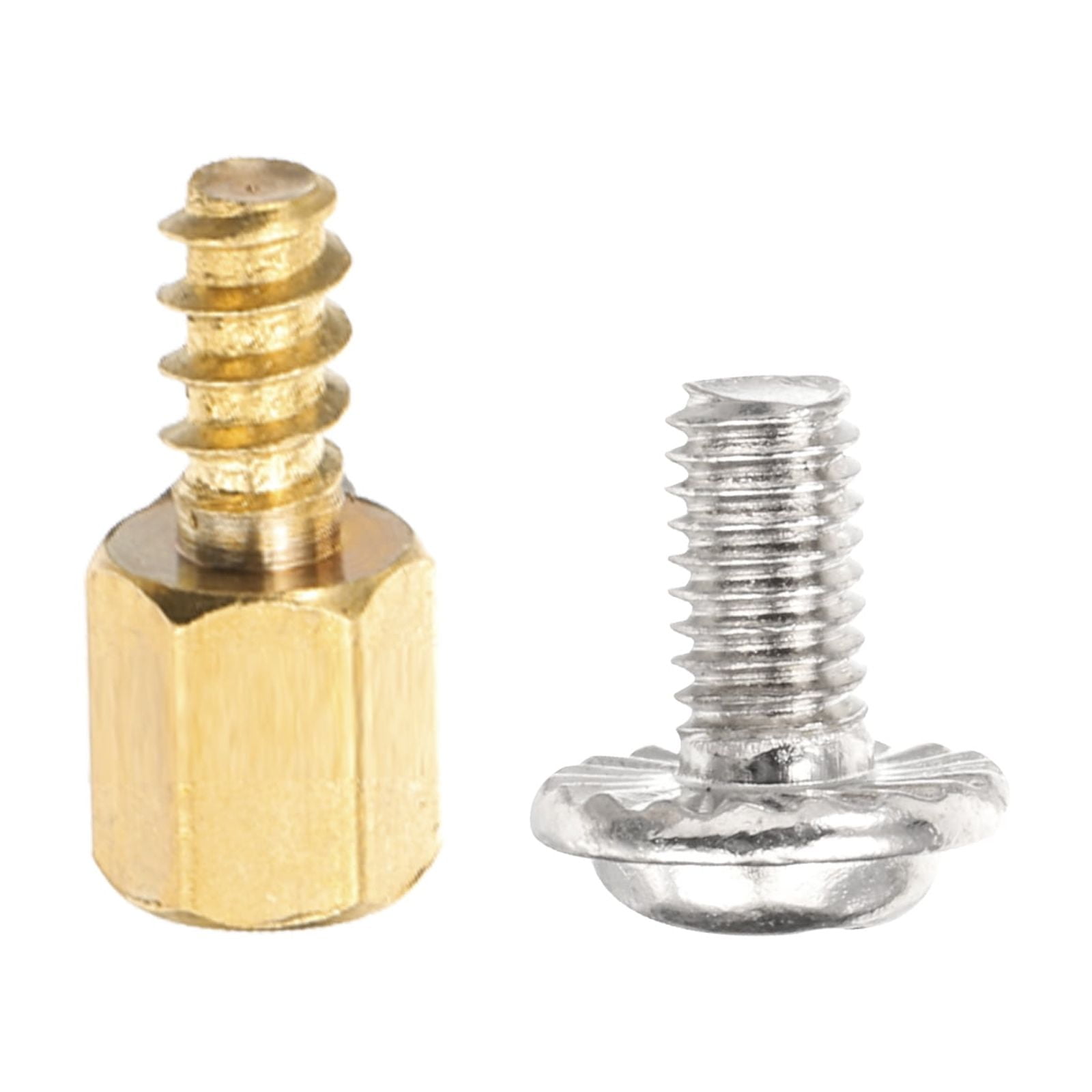12 Set M3 x 5mm + 6mm Hex Motherboard Standoffs with Screw, Brass ...