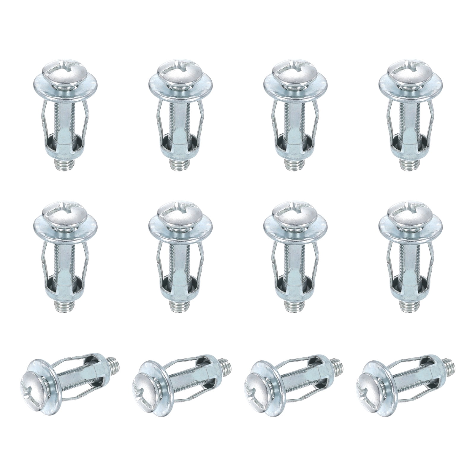 12 Set M5x28mm Jack Nuts, Carbon Steel Zinc Finish Expansion Screw ...