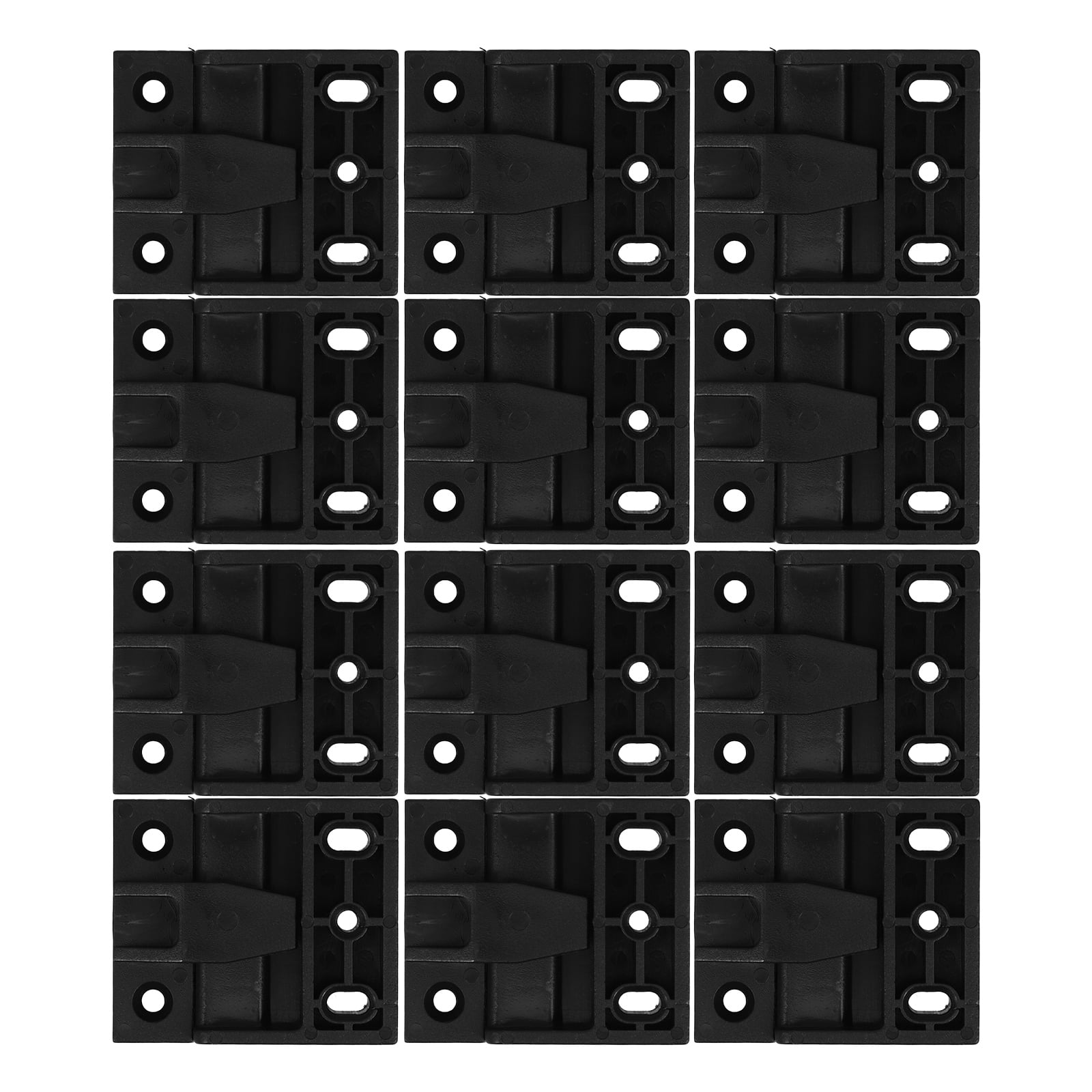 12 Set Plastic False Front Cabinet Clips Bracket Fake Drawer Clips For ...