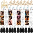 12 Set Pre Drawn Canvas for Painting for Adults Sip and Kit with Easels ...