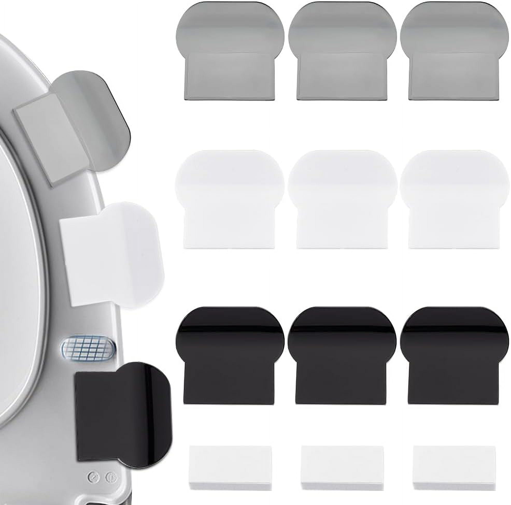 12 Sets 3-Color Toilet Seat Lifter Handle Toilet Lid Lifter Adhesive ...