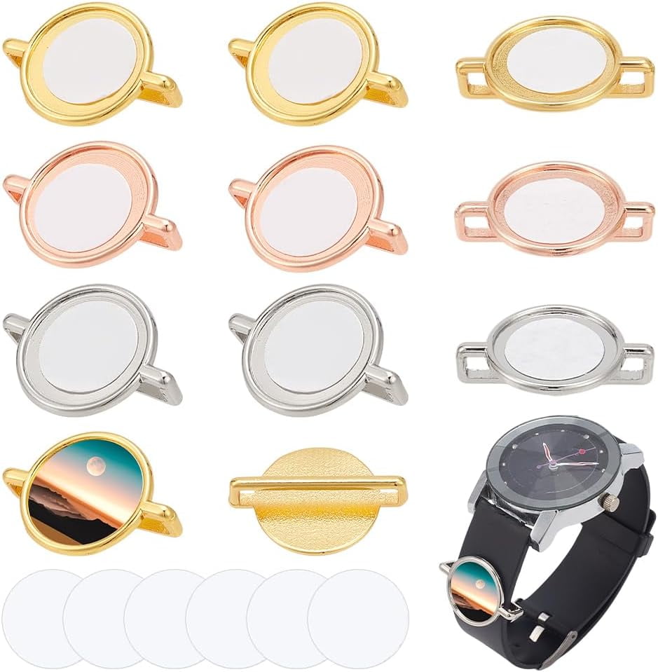 12 Sets 3 Colors Blank Sublimation Watch Beads Personalized Sublimation ...