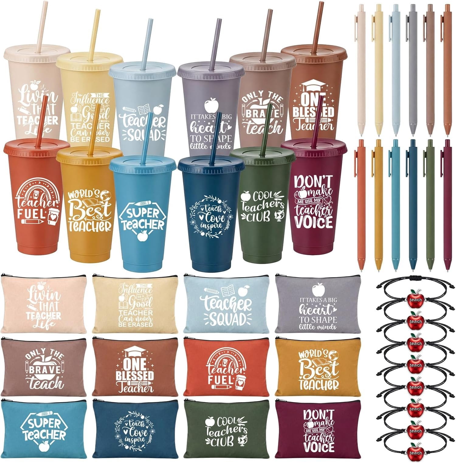 12 Sets/48 Pcs End of Year Graduation Teacher Appreciation Gifts Bulk ...