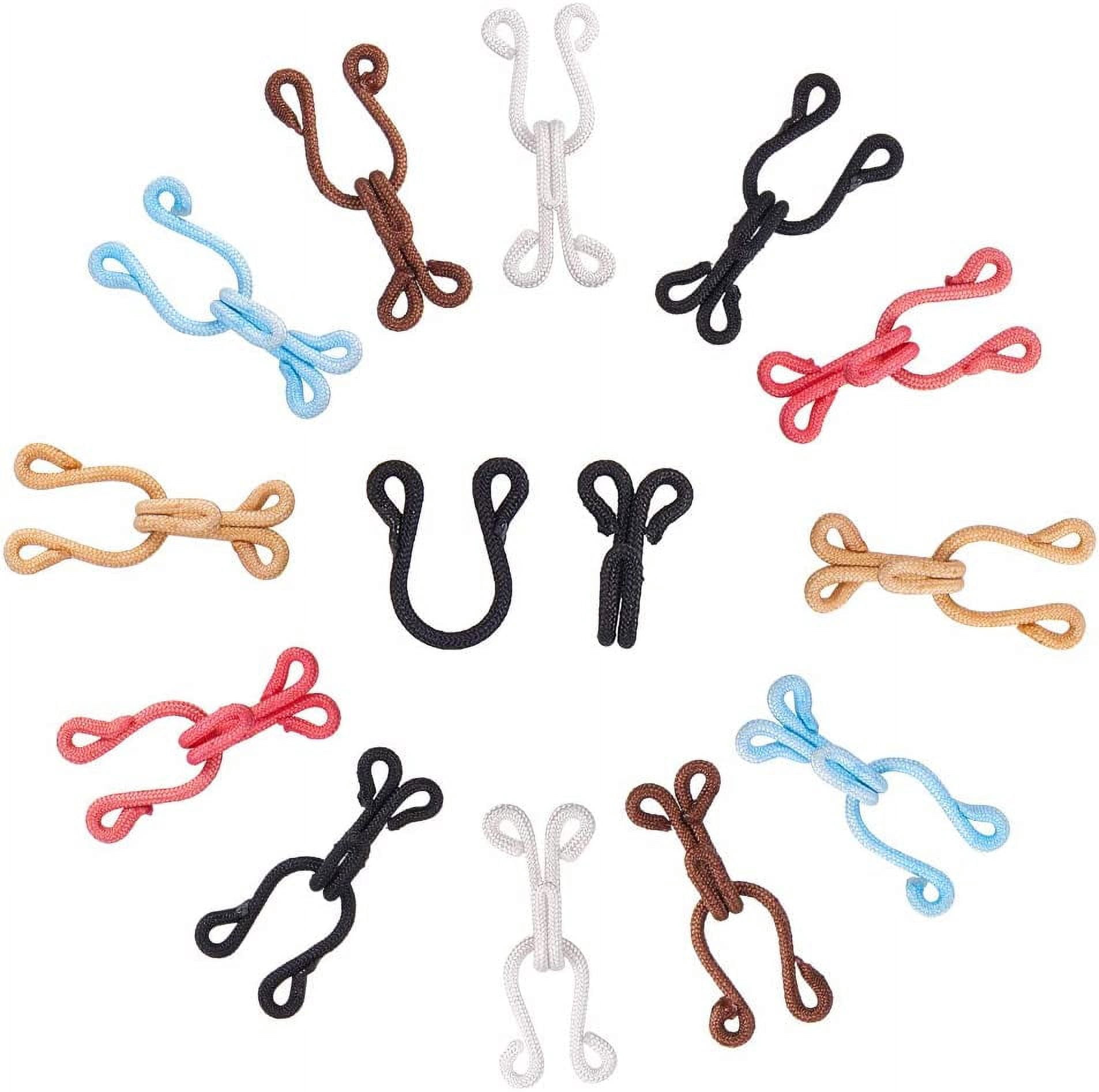 12 Sets 6 Color Large Sewing Hook and Eye Closure Fasteners for Coat ...