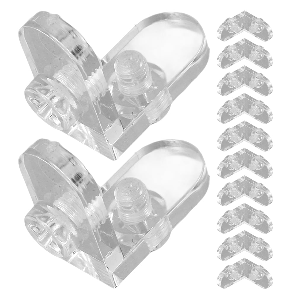 12 Sets Acrylic Box Corner Brackets Clear Display Box Reinforcement ...