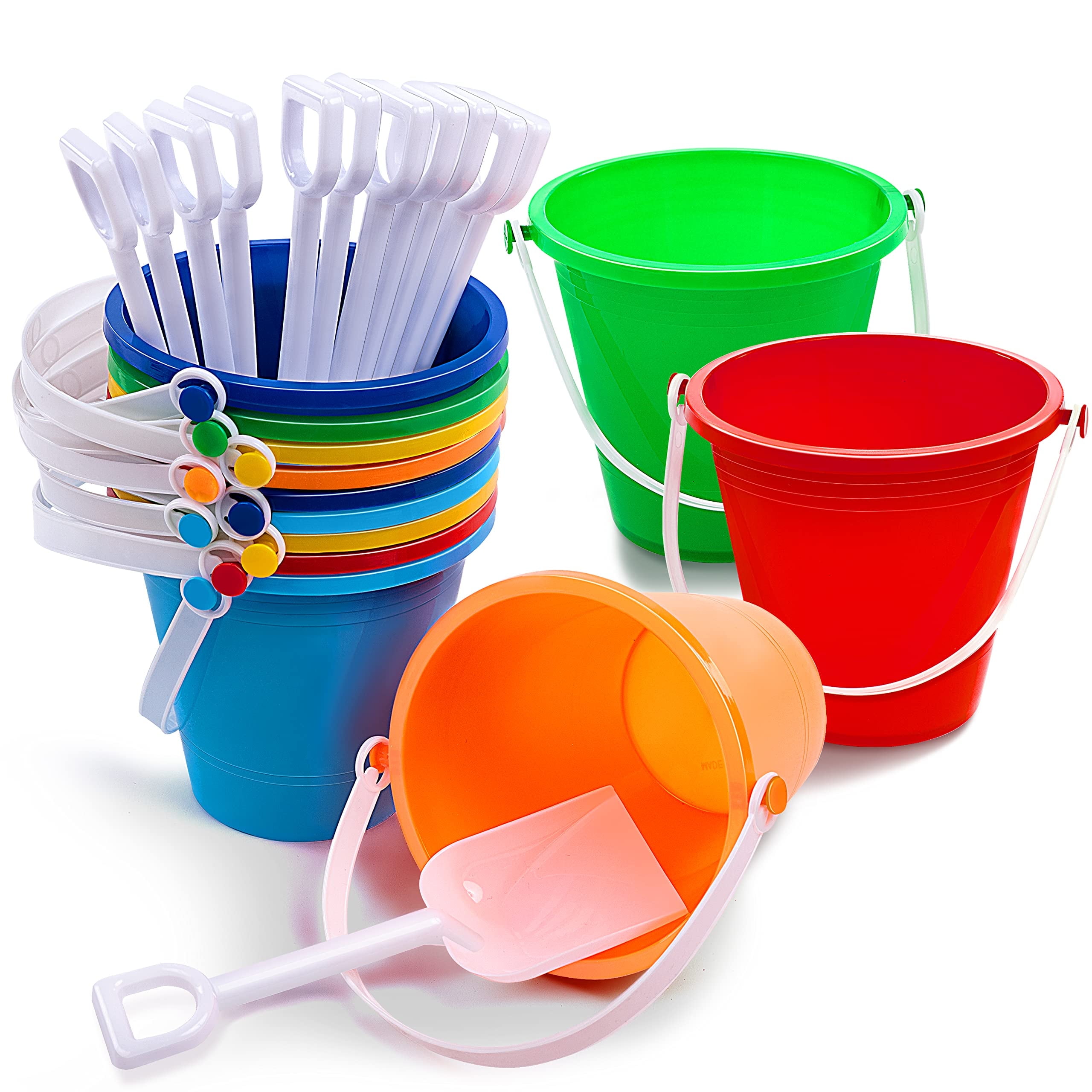 12 Sets Beach Buckets with Sand Shovels - Walmart.com