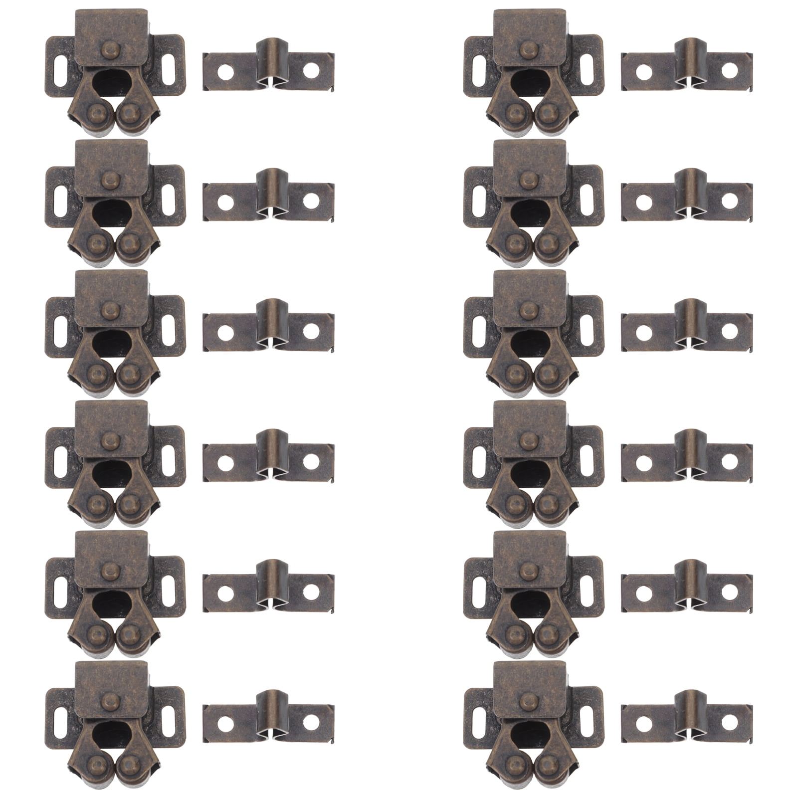 12 Sets Cabinet Door Latch and Catch Wardrobe Switch - Walmart.com