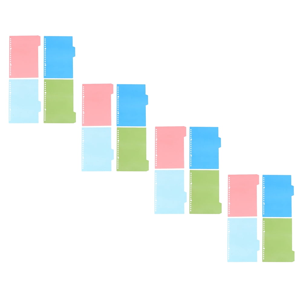 12 Sets Index Separator Page Binder Tabs Dividers with The Notebook ...