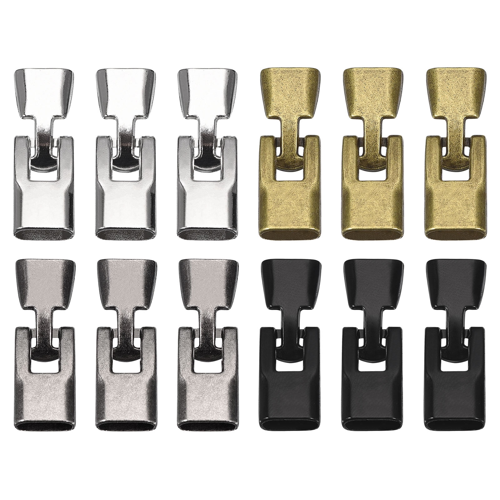 12 Sets Mixed Color Alloy Bracelet Flat Buckle Clasps, 35mm Clasps ...