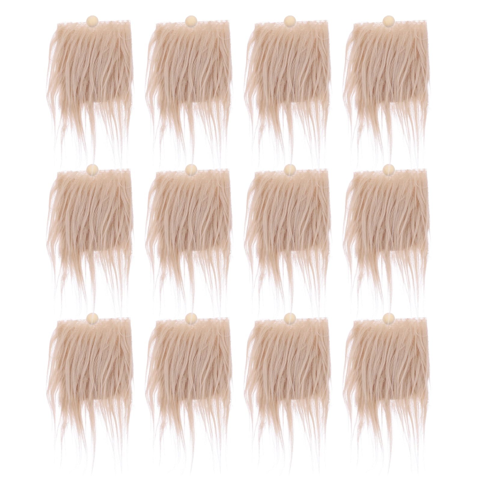 GOOHOCHY DIY Beard Material Crafting Doll Making Khaki 12 Sets 7.1X3 ...