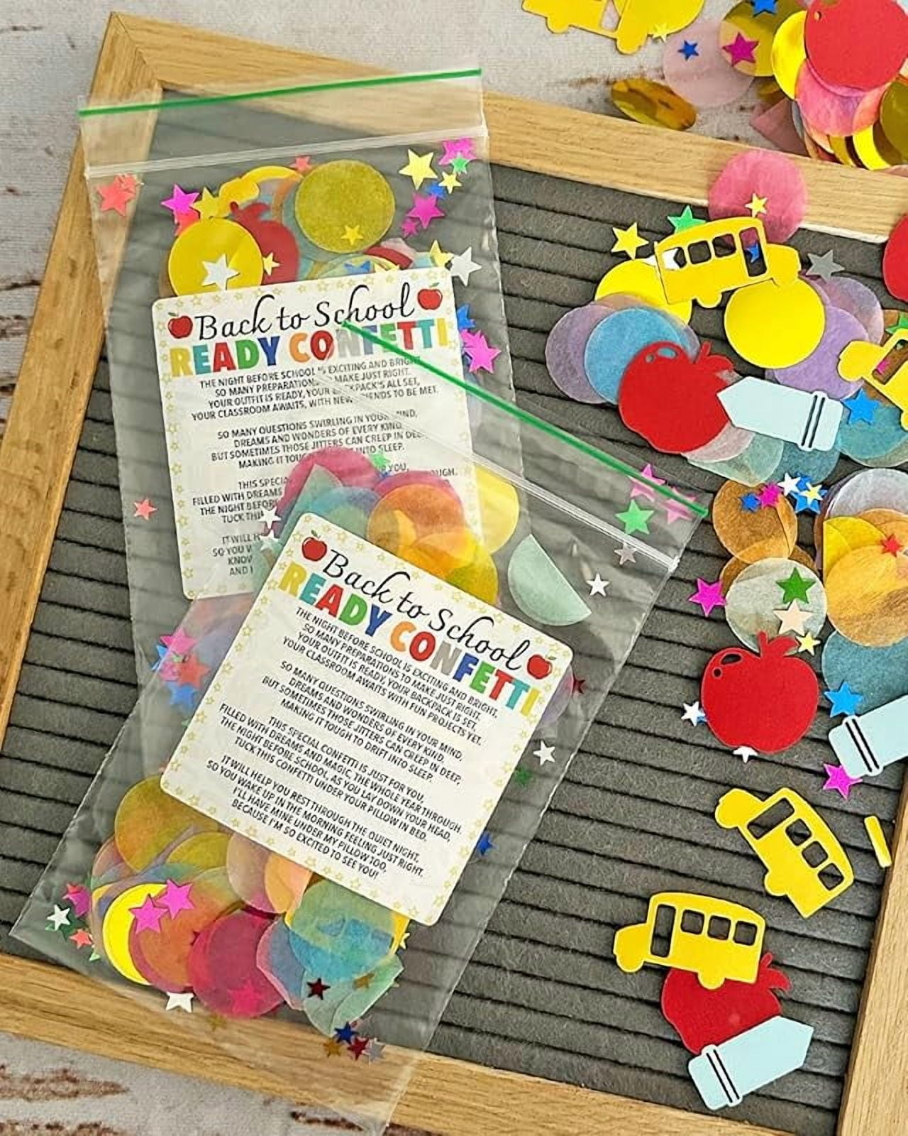 12 Sets, Ready Confetti, Back to School Celebration Confetti Kit, First ...