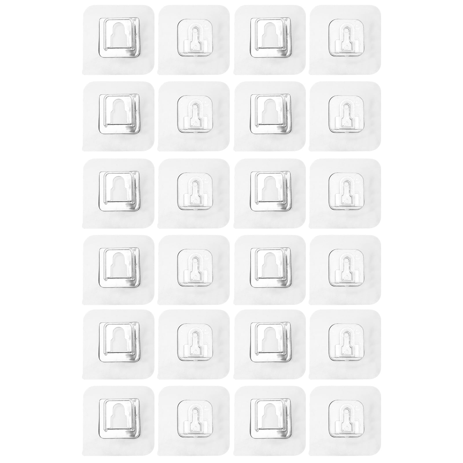 12 Sets Double Sided Adhesive Hooks for Storage Use Acrylic Wall ...