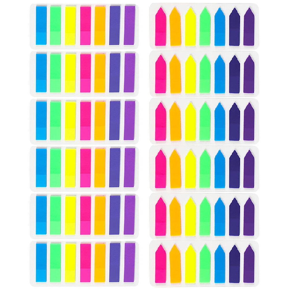 12 Sets Sticky Tabs Colored Page Index Tabs Book Tabs Annotating Tabs ...