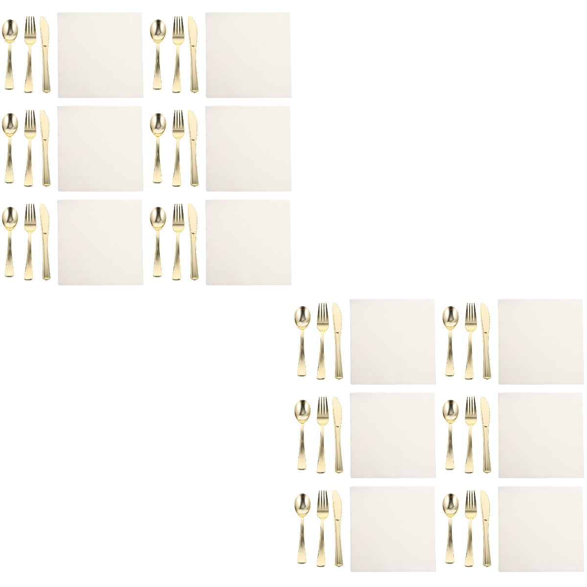 12 Sets Three Pieces of Tableware Flatware Home Tableware Banquet ...