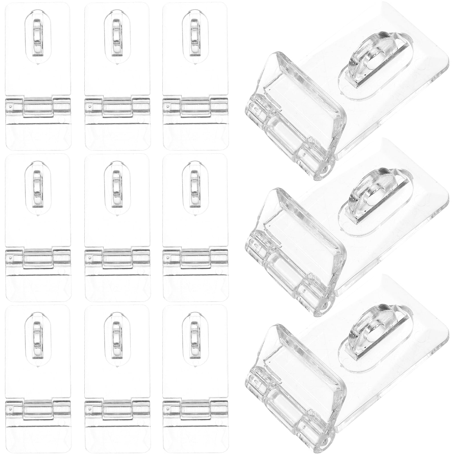 12 Sets Transparent Lock Acrylic Padlock Cabinet Hinges Jewelry Boxes ...