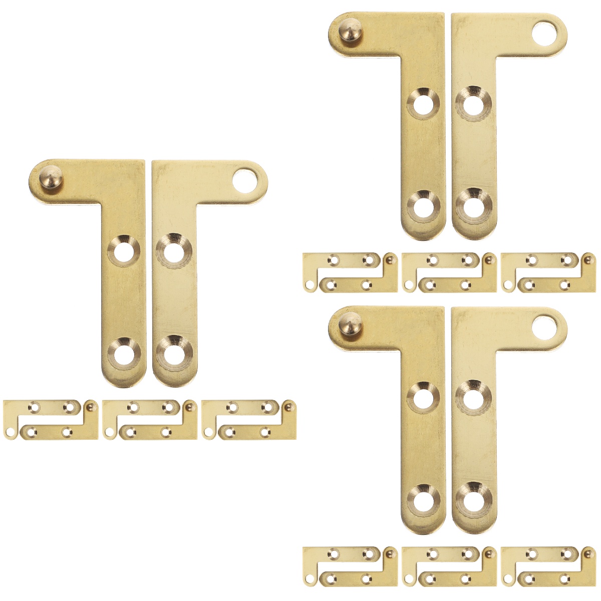 12 Sets Up and down Pivot Door Hinge Fittings Hinges Hidden Hardware ...