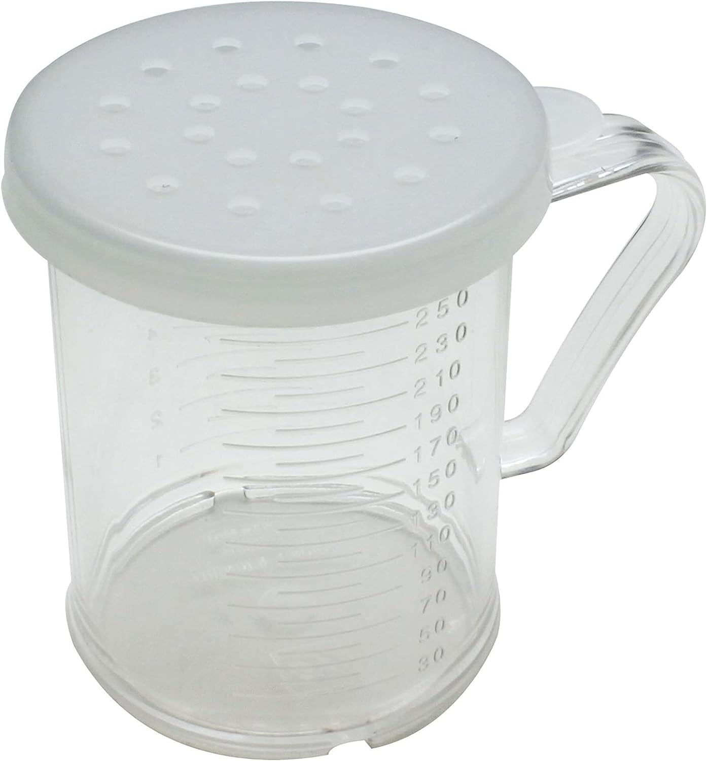 12 Sets of - Plastic Dredge Shaker 10 oz with 3 Graduated Measure Lids ...