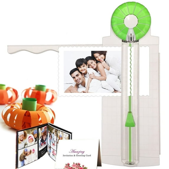 12-Shapes in 1 Paper Trimmer, 12" Paper Cutter, White, for Handwork ...