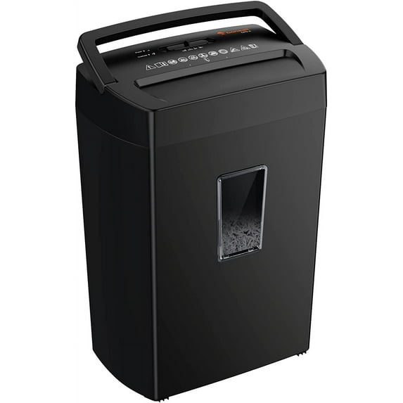12-Sheet Cross Cut Paper Shredder, 5.5 Gal Home Office Heavy Duty ...