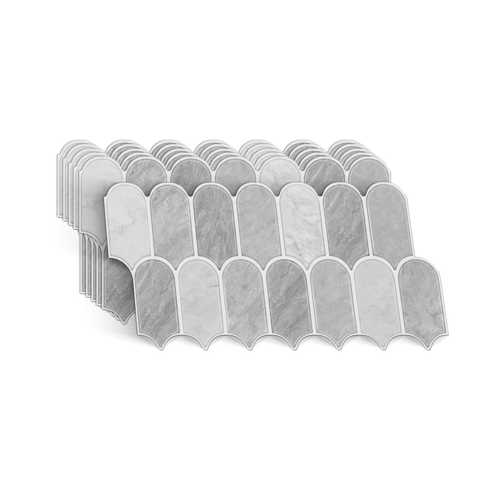 12-Sheet Peel and Stick Backsplash Tiles, Vinyl Stick On Wall Tile ...