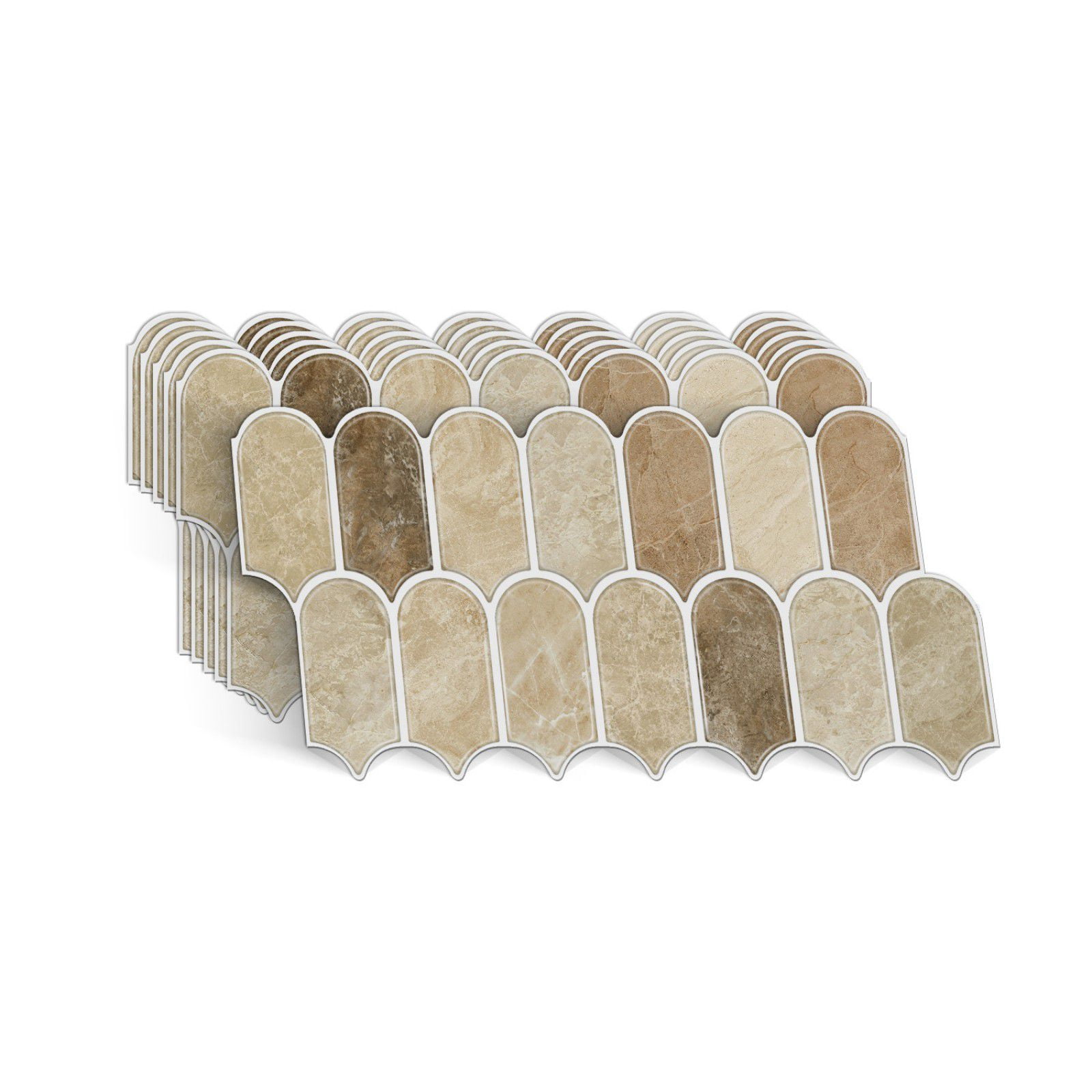 12-Sheet Peel and Stick Backsplash Tiles, Vinyl Stick On Wall Tile ...