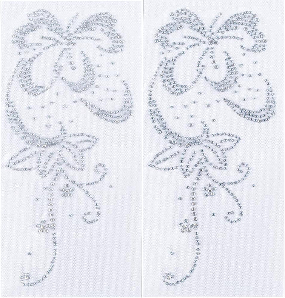 12 Sheet Rhinestone Decals Iron on Flat Round Glass Hotfix Heat ...