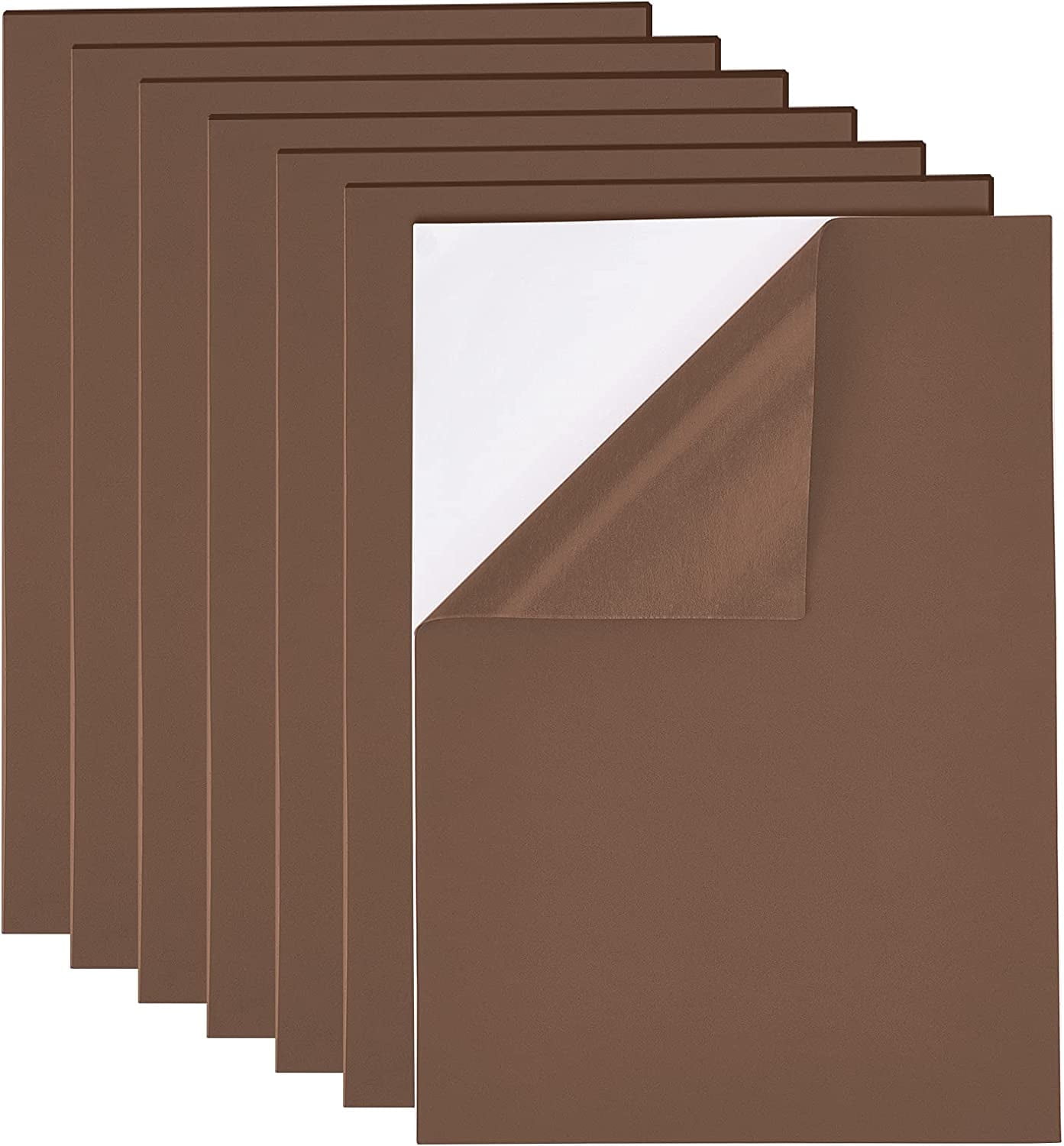 12 Sheets 11.8x8.2" EVA Paper Craft Foam Sheets 1mm Thick Brown Foam ...
