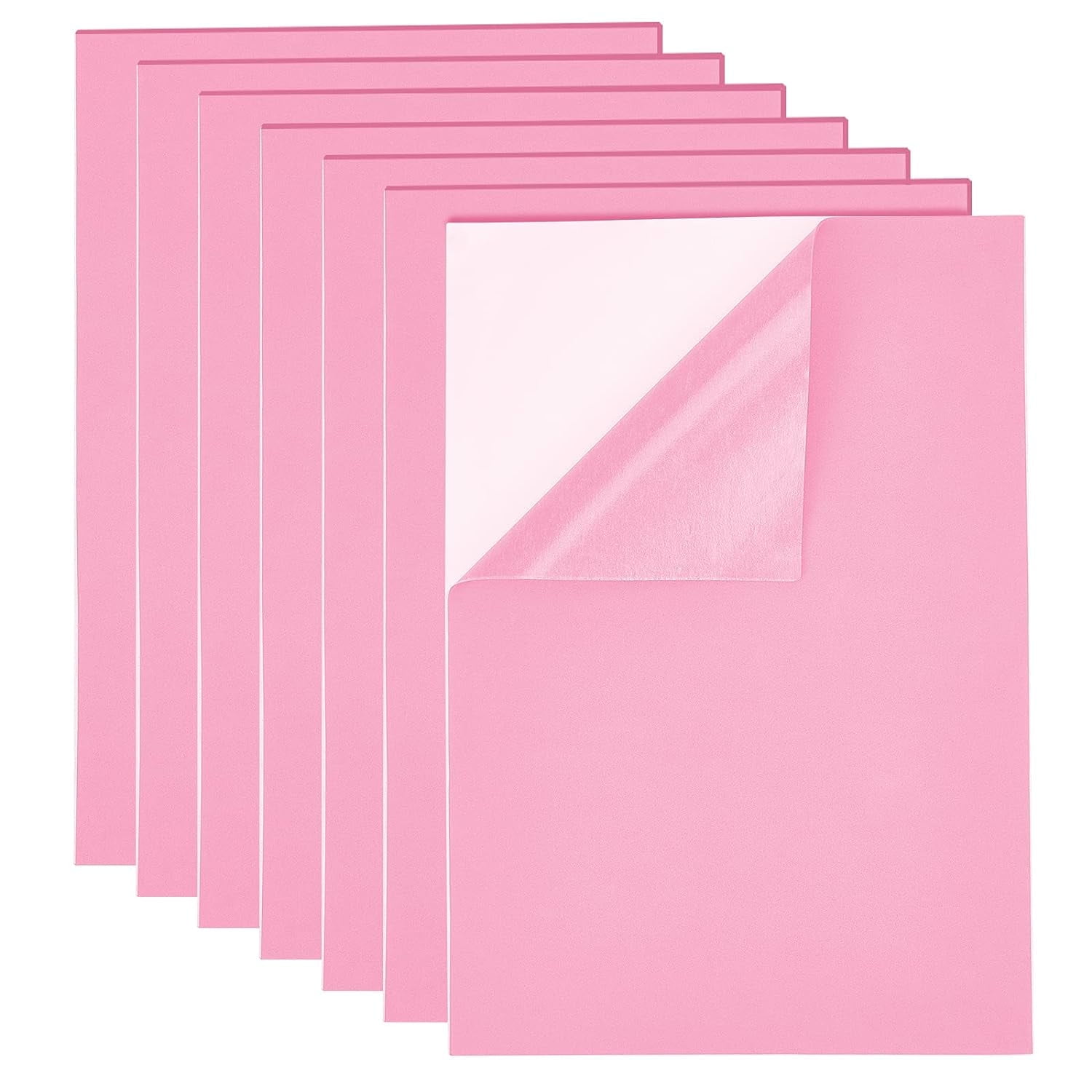 12 Sheets 11.8x8.2" EVA Paper Craft Foam Sheets 1mm Thick Pink Foam ...