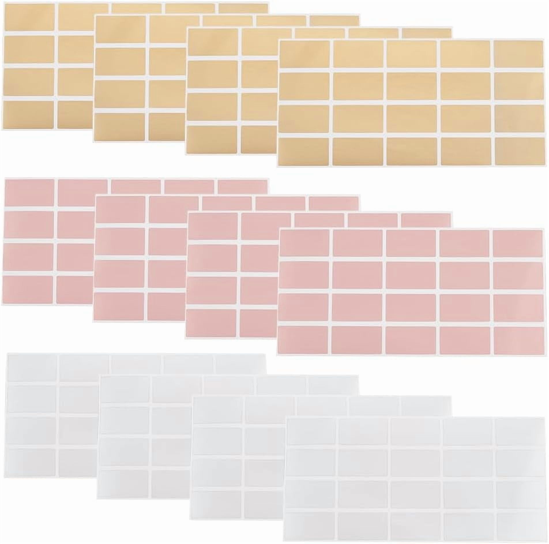 12 Sheets 240 Pack Scratch Off Stickers 1.7x0.9inch Gold Silver Pink ...