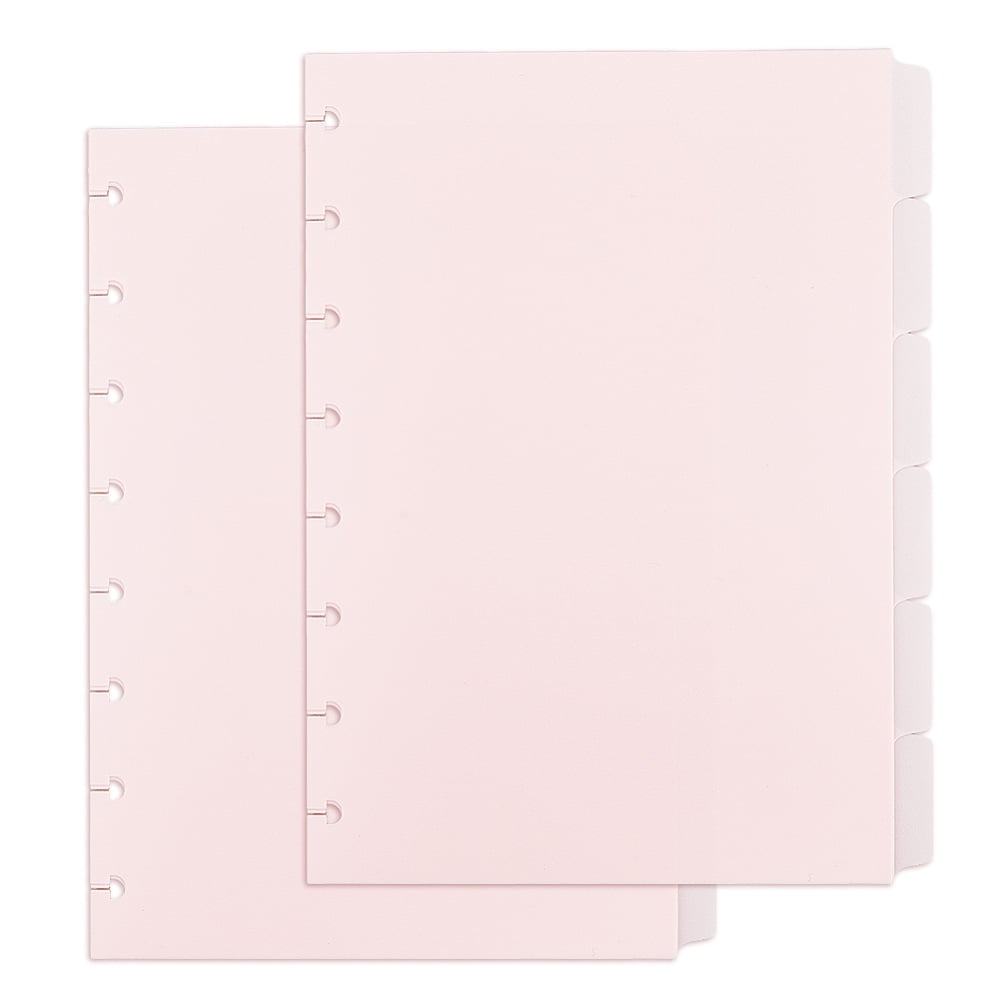 12 Sheets 8 Disc A4 Tab Dividers 6-Tab A4 Binder Dividers Pink ...