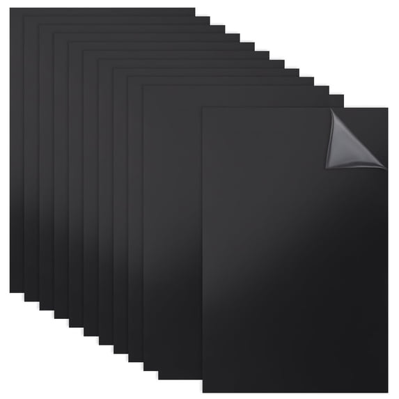 12 Sheets Black Plastic Sheet 5.9x3.9 Inch Plastic Panel 0.5mm Thick ...