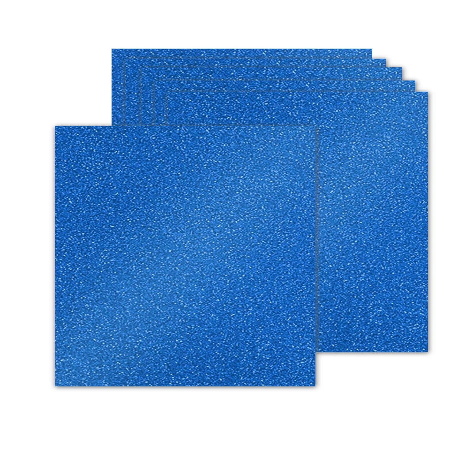 12 Sheets Blue Glitter TSF6 Cardstock Paper 12''x 12'', 250GSM/92lb ...