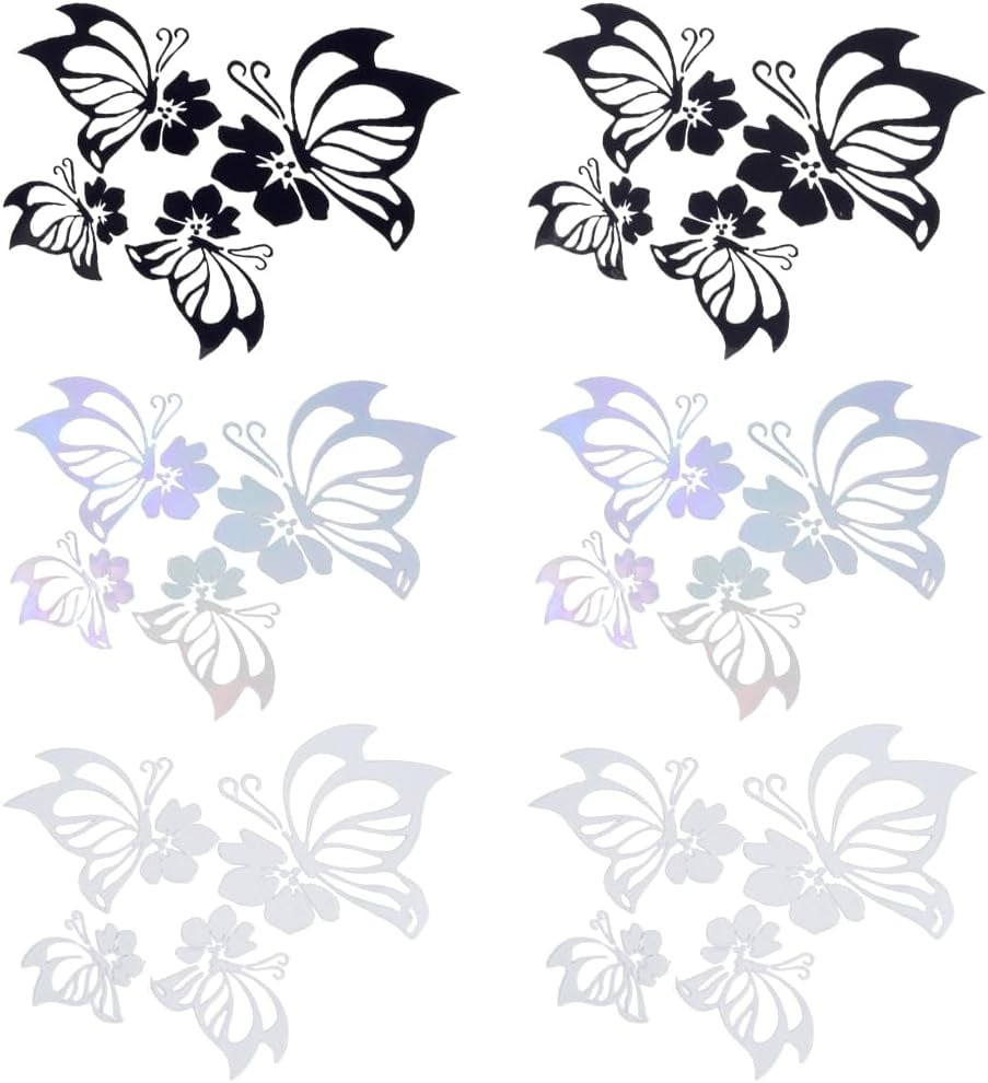 12 Sheets Butterfly Car Decal Set Large Car Decals Butterflies Kissing ...