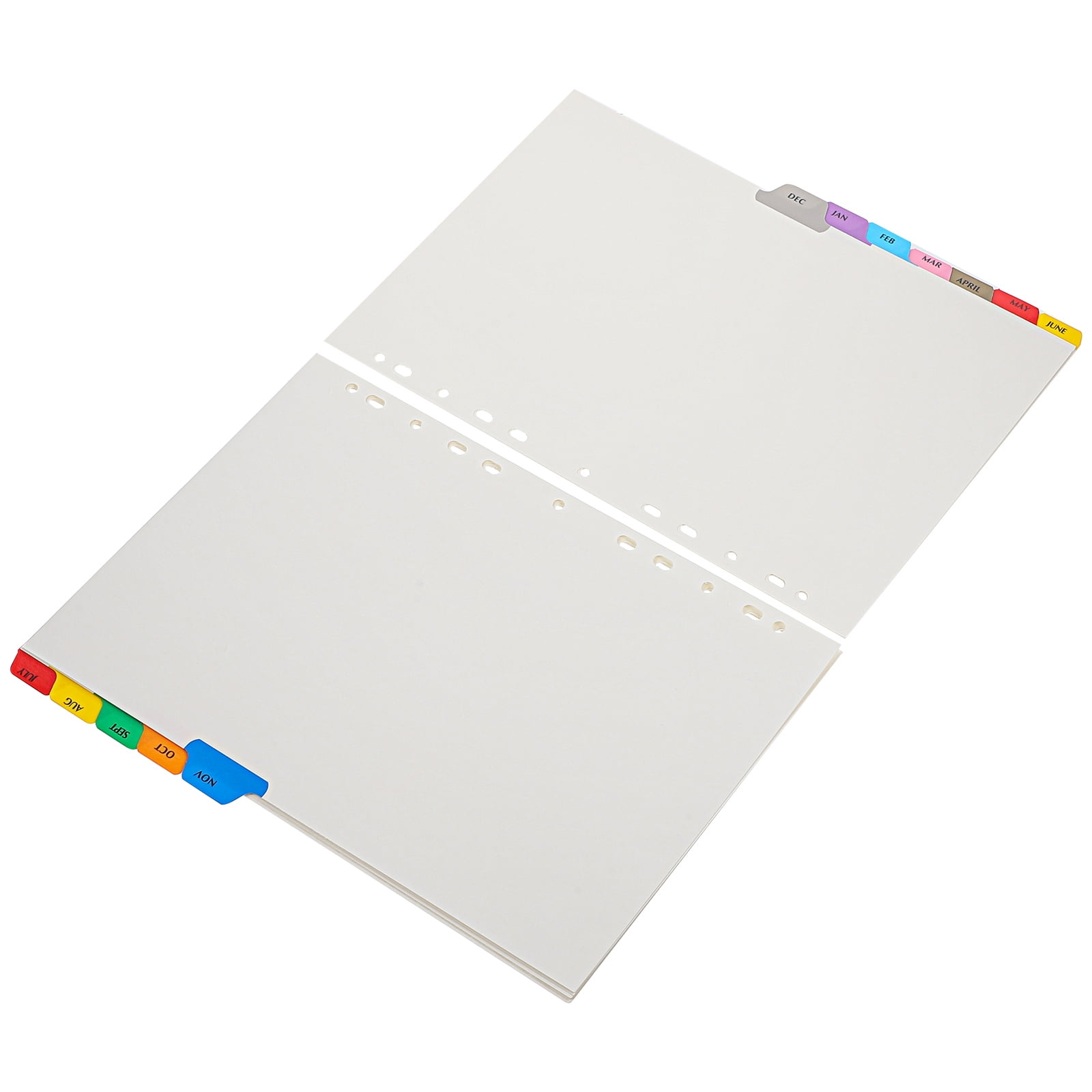 12 Sheets Category Label Board Binder Dividers with Tabs Leverage ...