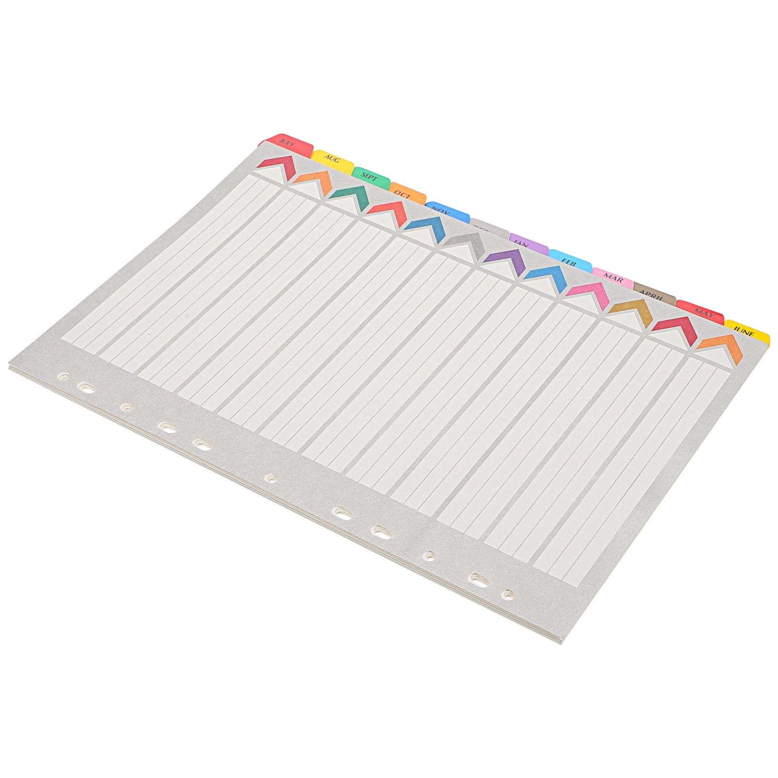12 Sheets Category Label Board Tabs Markers Binder Colorful - Walmart.com