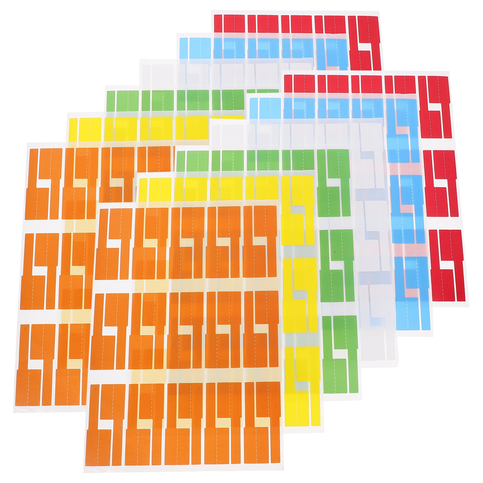 12 Sheets Colored Stickers Wire Markers Electrical Cord Labels Tags ...