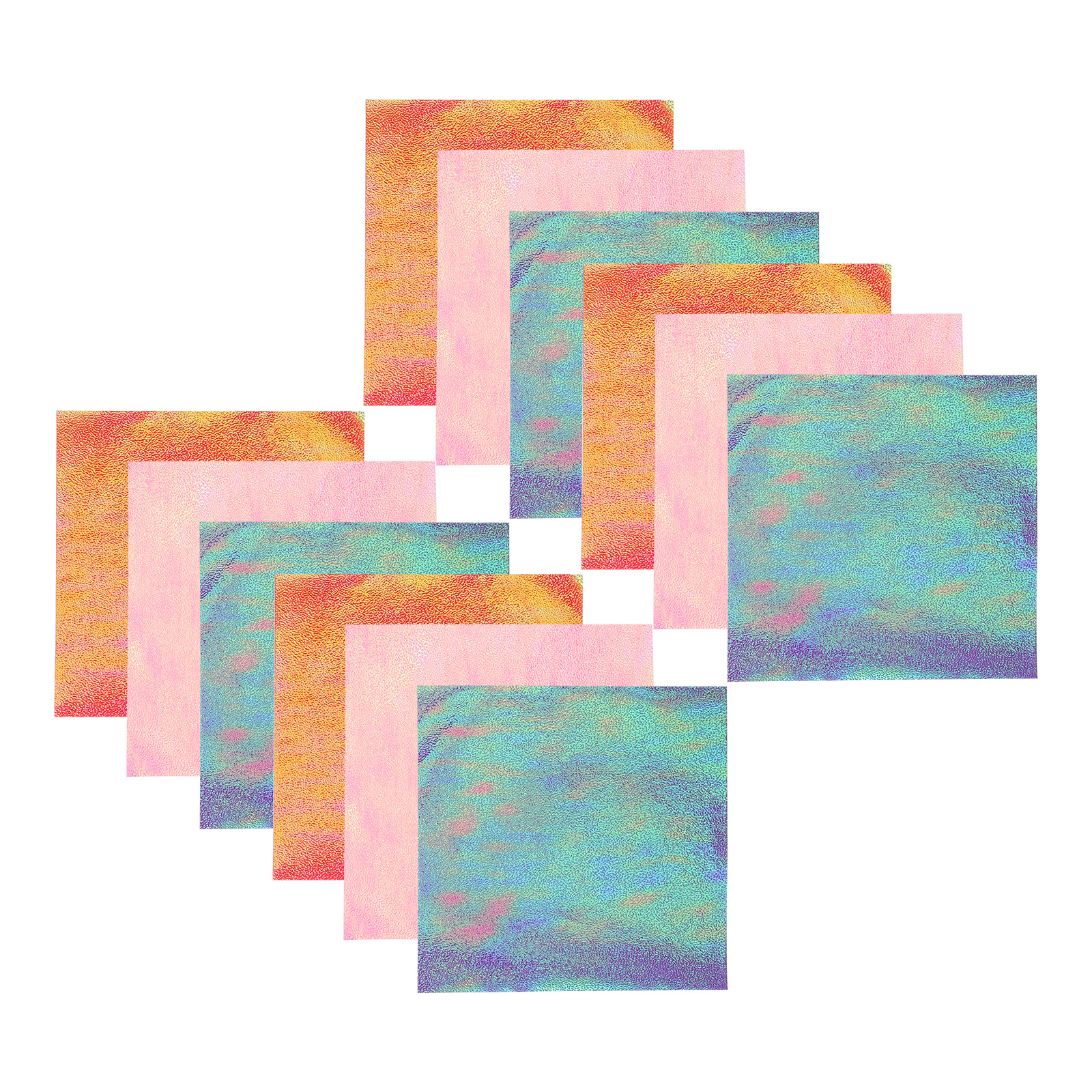 12 Sheets Craft Foil Color Shiny Paper Origami Crane - Walmart.com