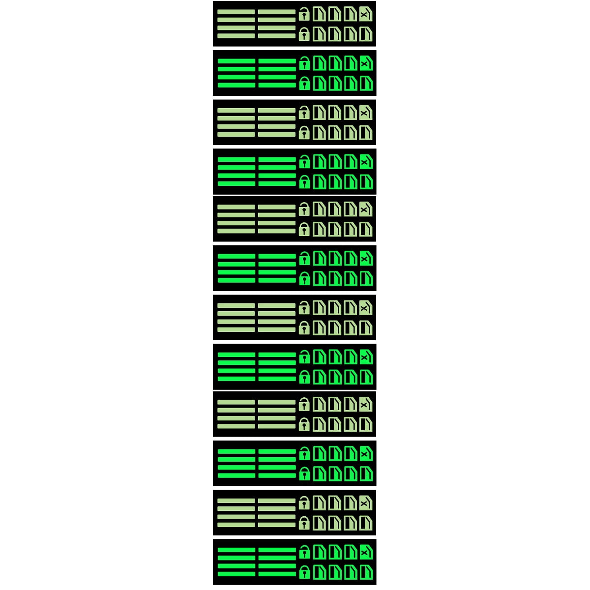 12 Sheets Decor Dashboard Button Stickers Start Button Sticker Sticker ...