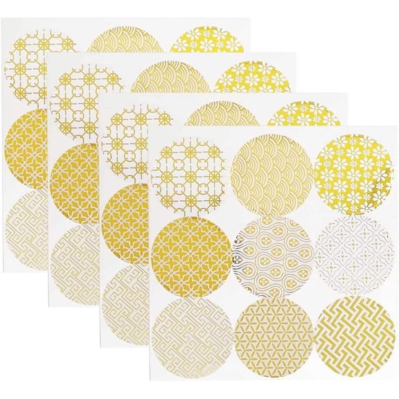Gold Circle Stickers