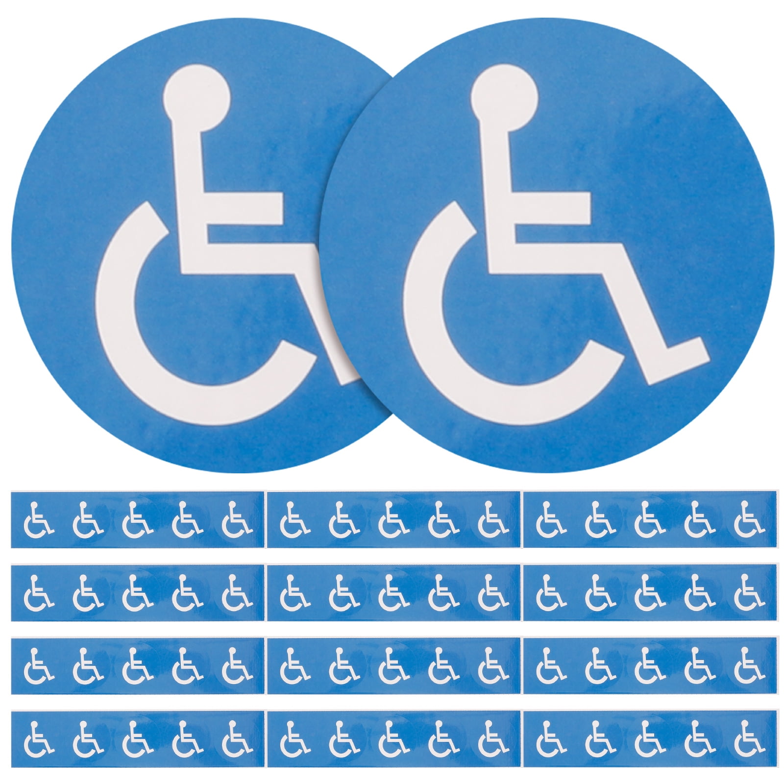 12 Sheets Disabled Wheelchair Stickers Adhesive Disabled Wheelchair ...
