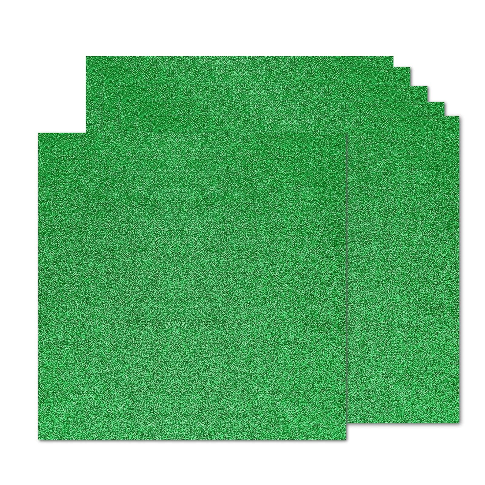 12 Sheets Green Glitter YPF5 Cardstock Paper 12''x 12'', 250GSM/92lb ...