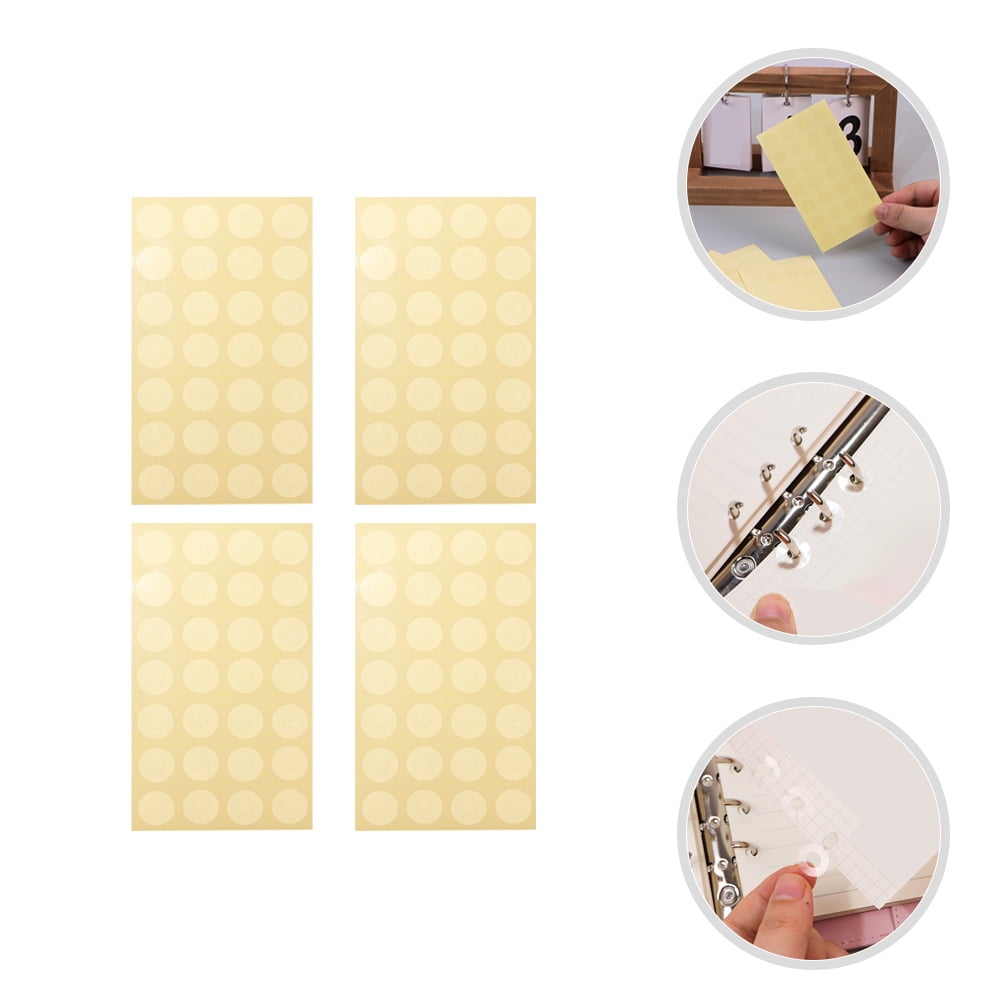 12 Sheets Hole Punch Reinforcement Stickers Decorative Loose-leaf Paper ...
