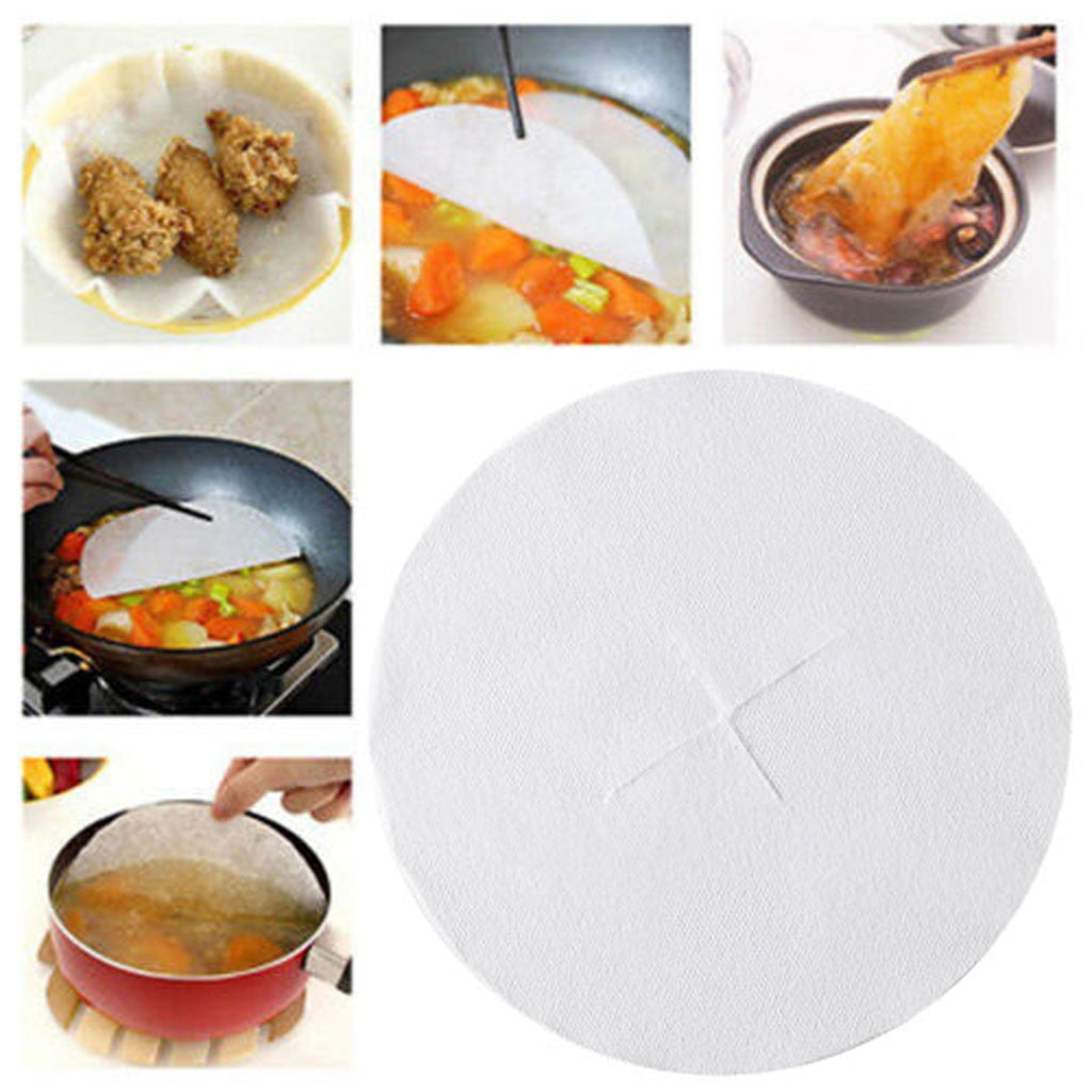 12 Sheets Kitchen Blotting Paper, Round Non-stick Silicone Oil Home ...