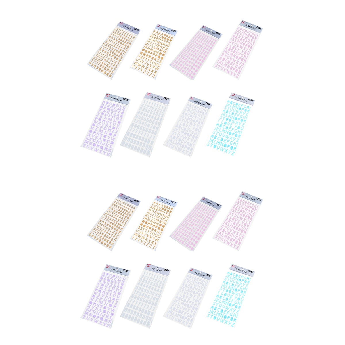 12 Sheets Labels Alphabet Stickers Teaching Supplies Classroom Decor ...