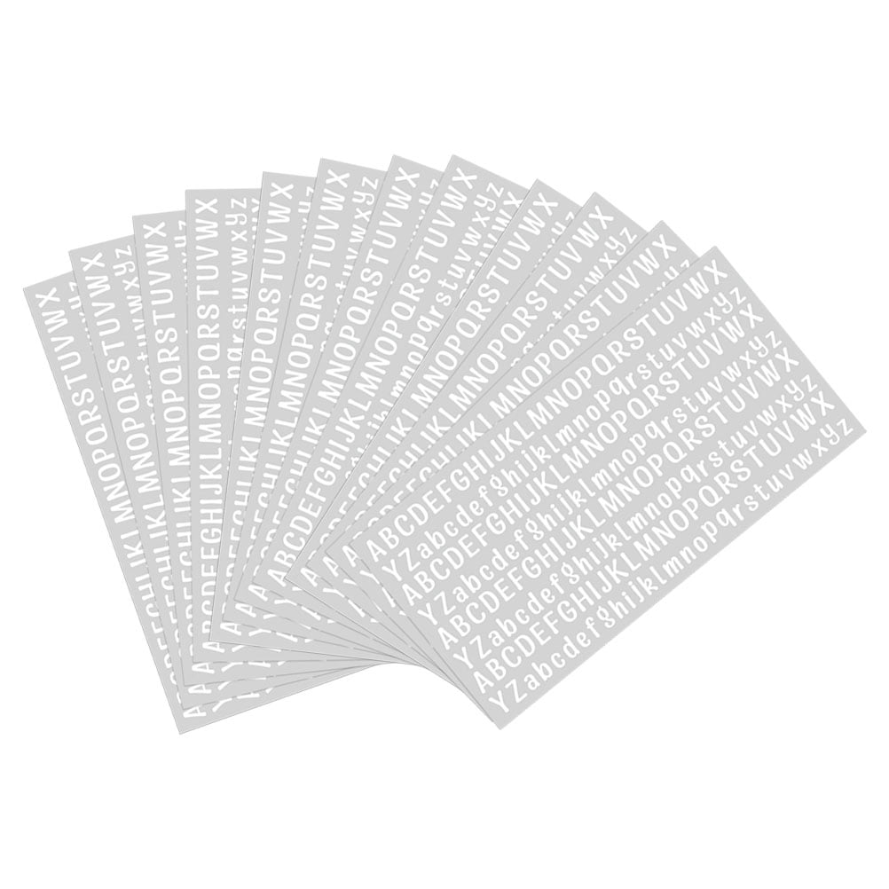 12 Sheets Letter Stickers Waterproof Stickers Mailbox Sticker Sticker ...